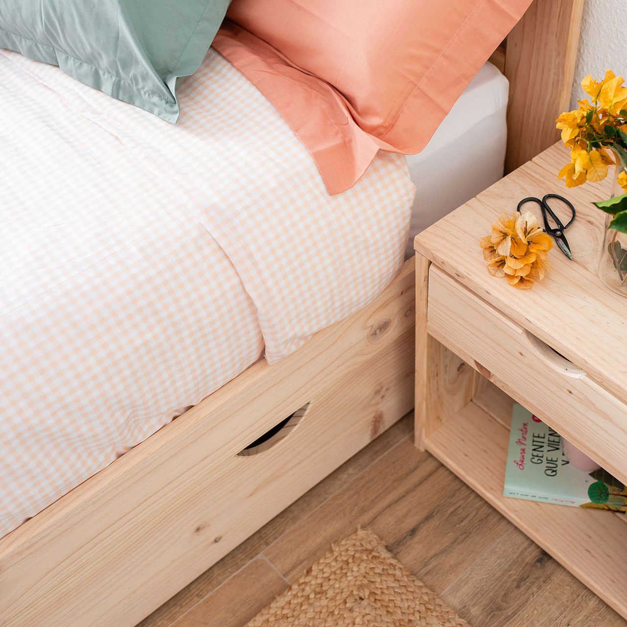 Tiroir de rangement profondeur 90 cm en bois Finition Bois poli ...